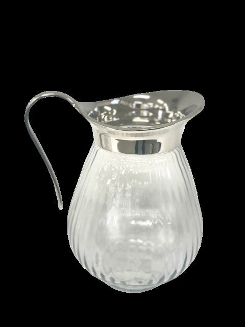 63F - LARGE ROUND RIBBED GLASS JUG – Flair Gifts and Home